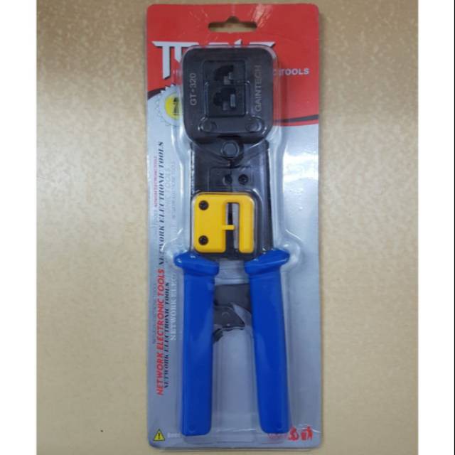 Jual GAINTECH GT-320 CRIMPING TOOL RJ45 + RJ11 | Shopee Indonesia