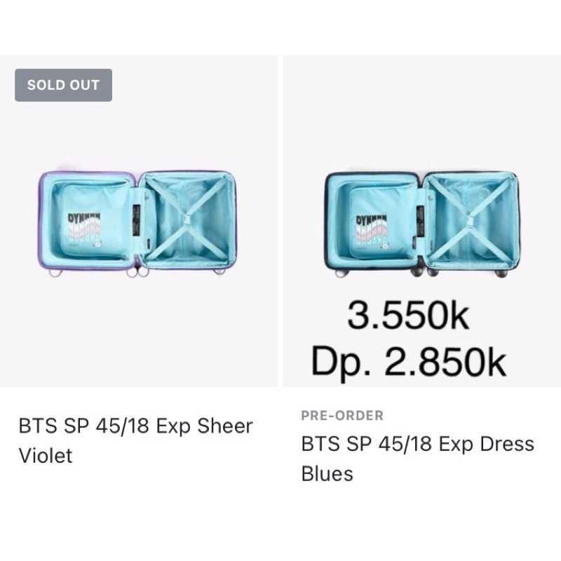 Jual [PRE-ORDER] SAMSONITE BTS OFFICIAL | Shopee Indonesia