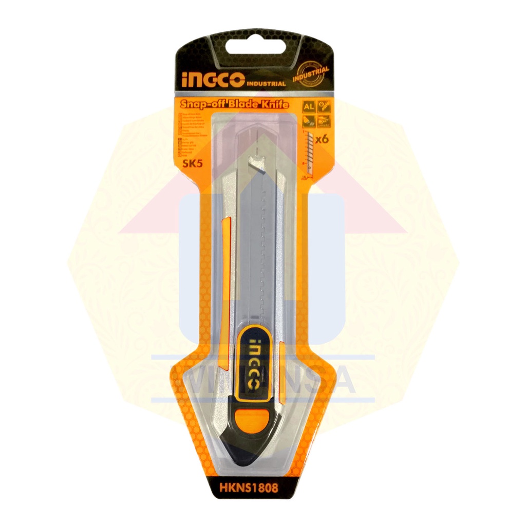 Jual HKNS1808 INGCO SNAP-OFF BLADE KNIFE - PISAU CUTTER BASIC SNAP OFF BLADE | Shopee Indonesia