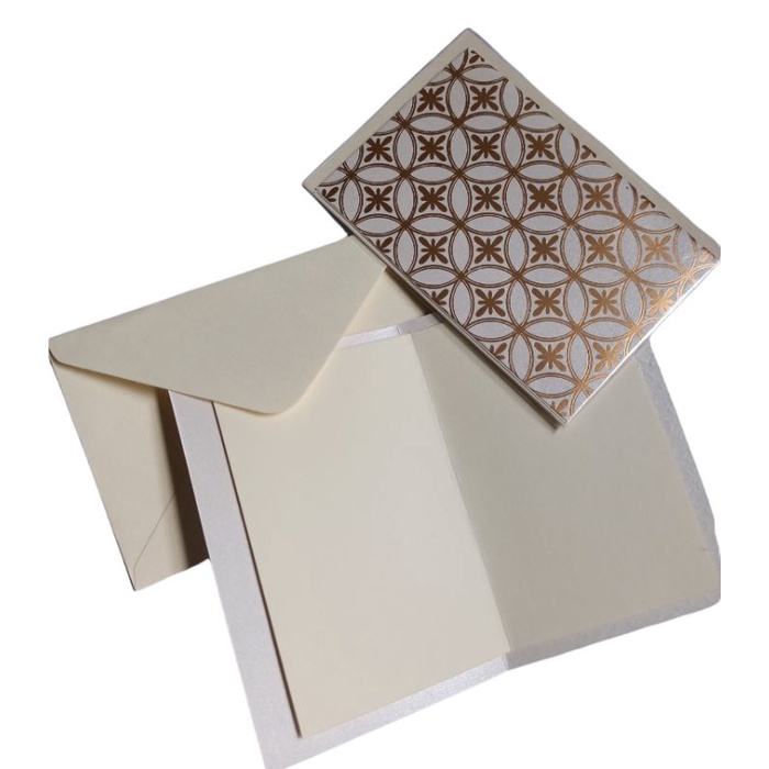 Jual KARTU UCAPAN BATIK COKLAT / GREETING CARD BATIK / BLANK CARD BATIK ...