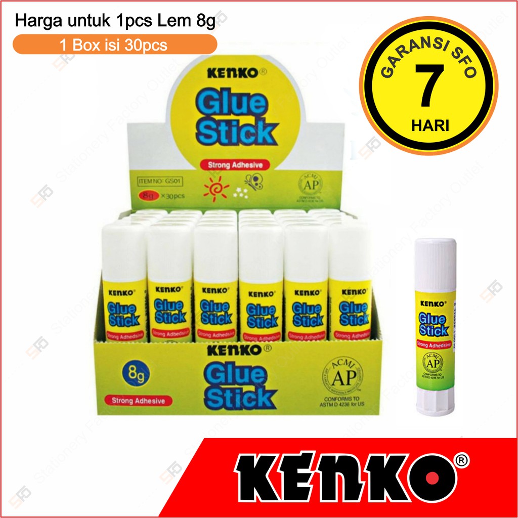 Jual Lem Kenko Stick 8G - Paper Glue Stik | Shopee Indonesia