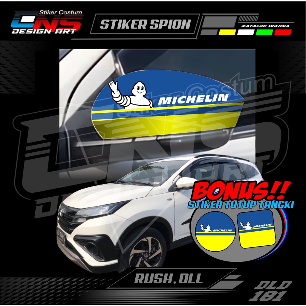 Jual Stiker Spion Mobil Toyota Rush MICHELIN Custom Semua Mobil Stiker ...