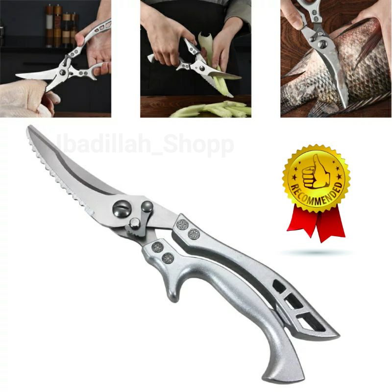 Jual Gunting Dapur Chicken Duck Fish Bone Scissors - XC068-KNIFEZER ...