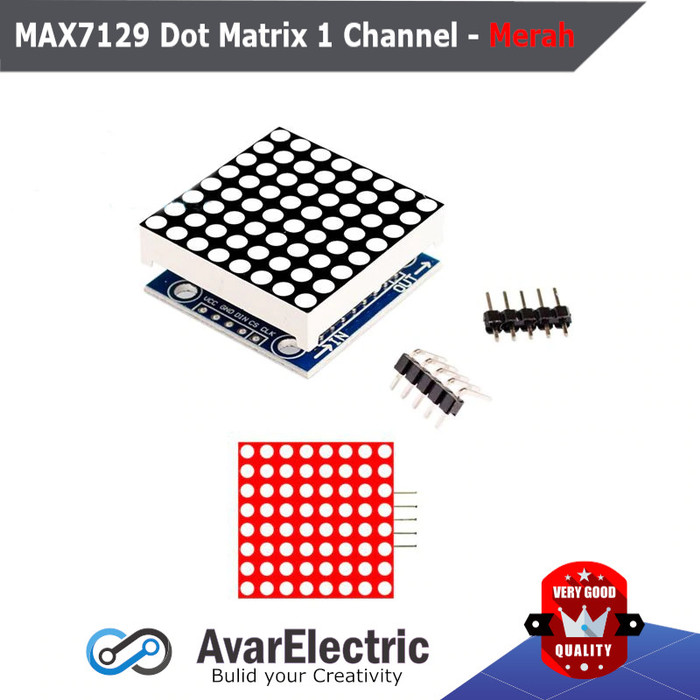 Jual MAX7219 dot matrix module 1 digit LED Display Modul Max 7219 Merah ...