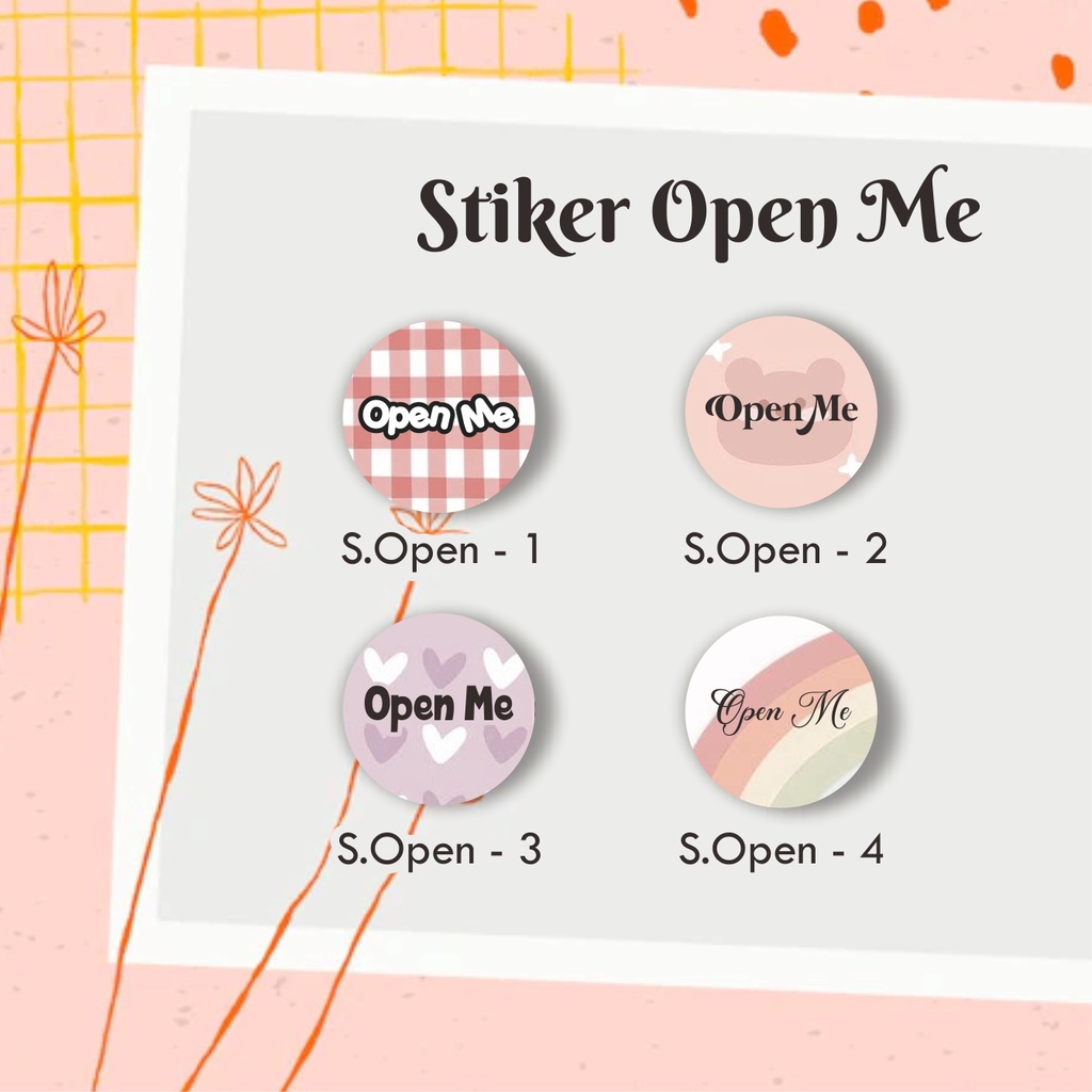 Jual Stiker Open Me Cromo / Stiker makanan / Stiker olshop | Shopee ...