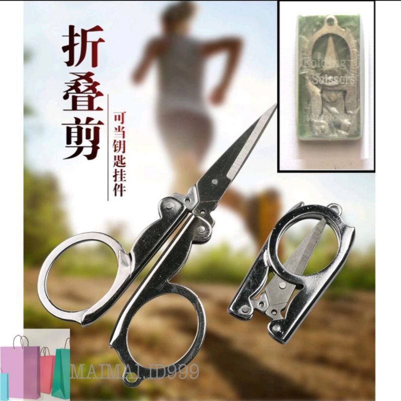 Jual MAIMAI | Gunting Kecil Lipat Folding Sciccors Gunting Mini ...