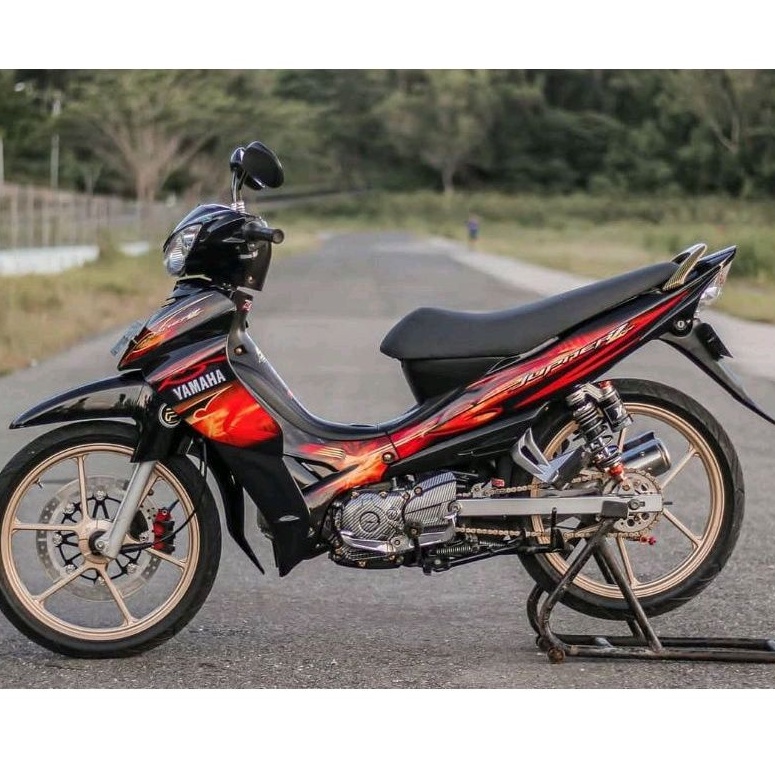 Jual STRIPING STIKER MOTOR JUPITER Z BURHAN TAHUN 2008/2009 HITAM FULL ...