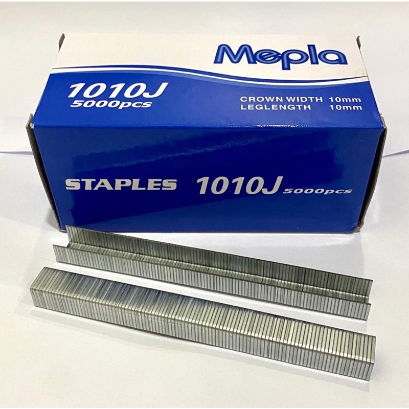 Jual MEPLA 1010J isi staples air gun nailer 10mm refill paku tembak ...