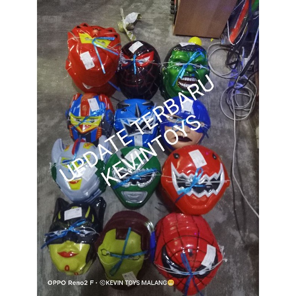 Jual (10pcs) Ready stock topeng mainan topeng karakter ada 10 macam ...