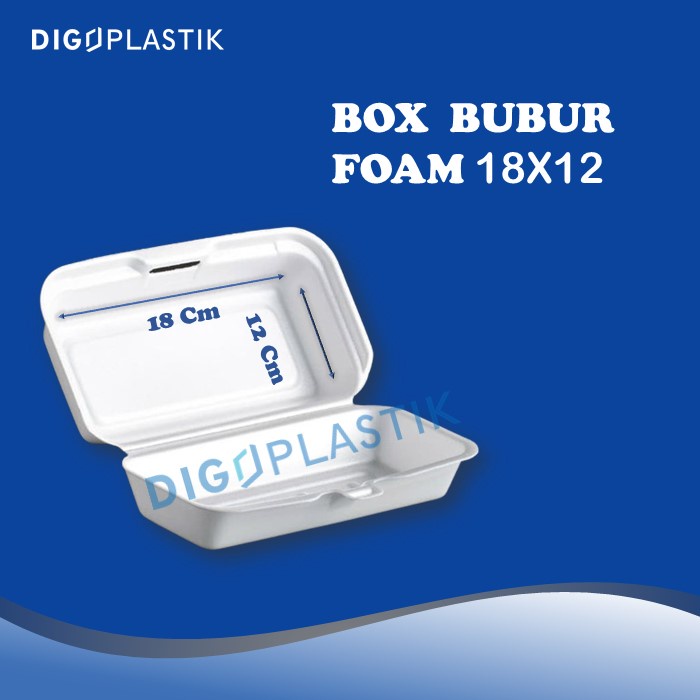 Jual 10 pcs BOX NASI FOAM BUBUR SOMAY PERSEGI PANJANG BOX KFC CHIKEN ...