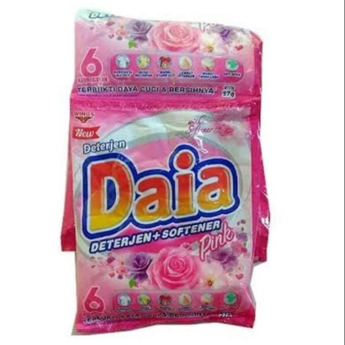 Jual Daia Deterjen Bubuk Softener Pink (1 Renteng) | Shopee Indonesia