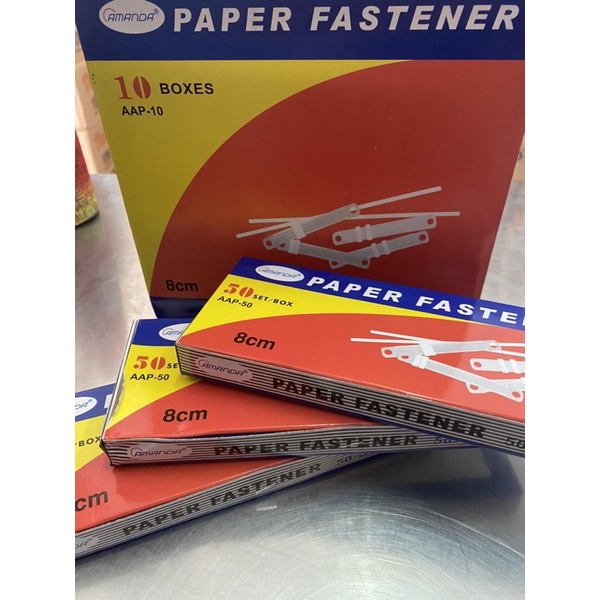 Jual Paper fastener ako amanda AAP-10 8cm isi 50set/box | Shopee Indonesia
