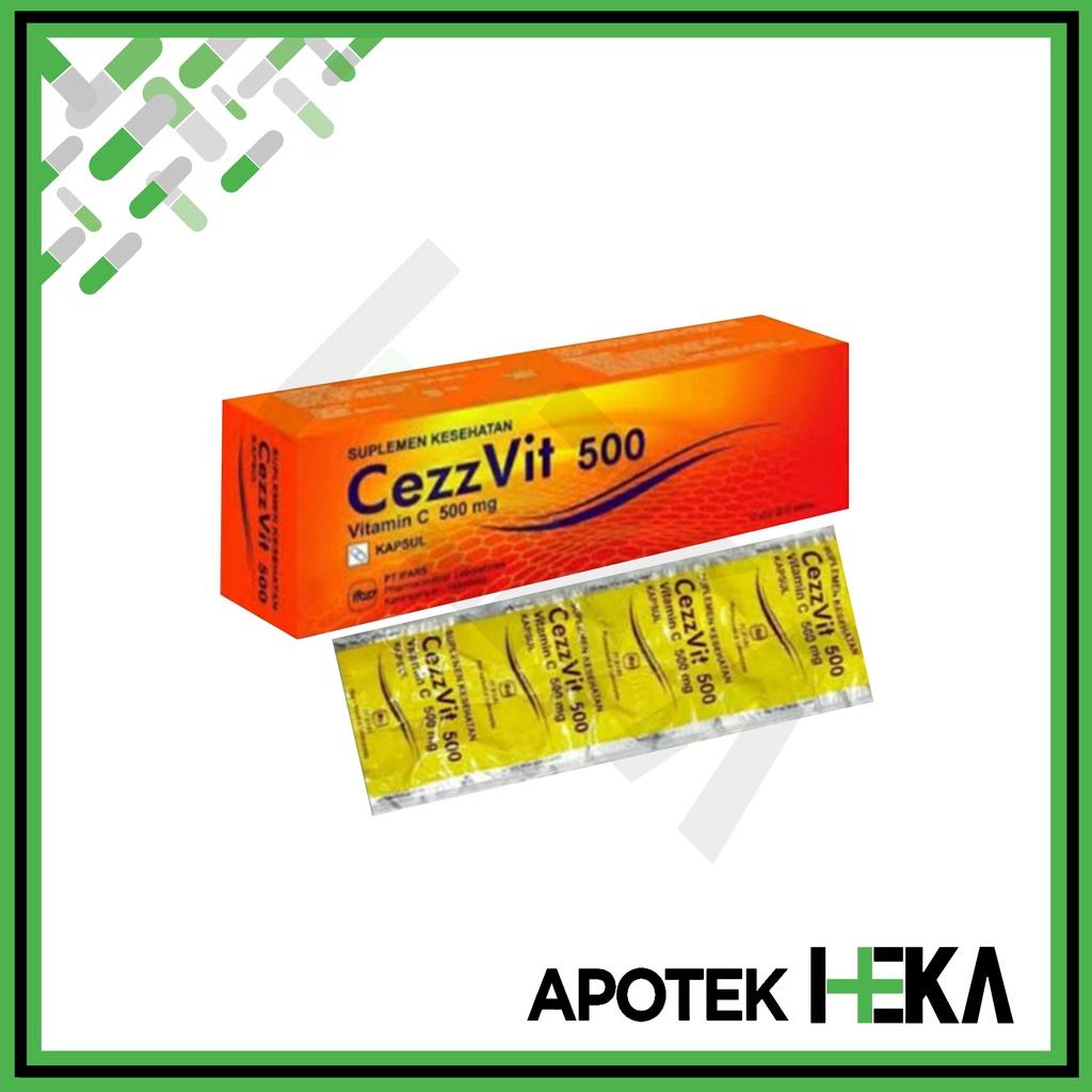 Jual Cezzvit 500 mg Vitamin C 500 mg Box isi 10x10 Tablet | Shopee ...