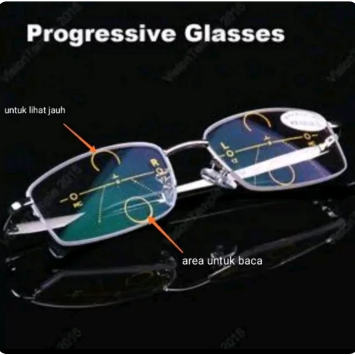 Jual Lensa Kacamata Progresif Cylinder HMC- Bahan Plasti Bening Lapisan ...