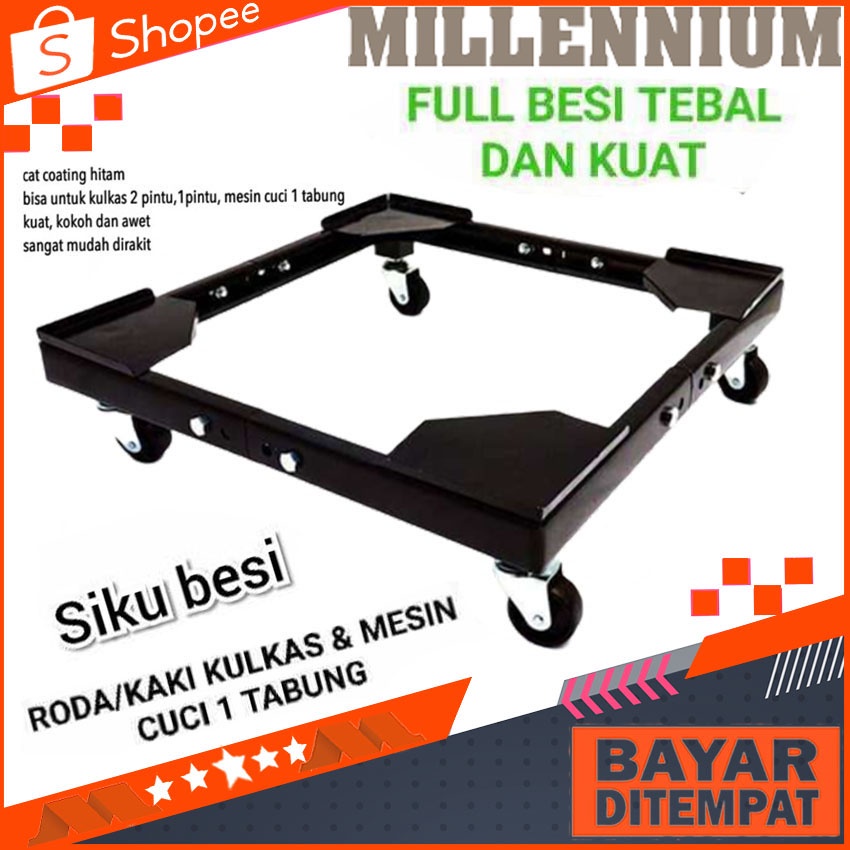 Jual Kaki Roda Kulkas Tatakan Mesin Cuci Super Kokoh Bahan Besi ...