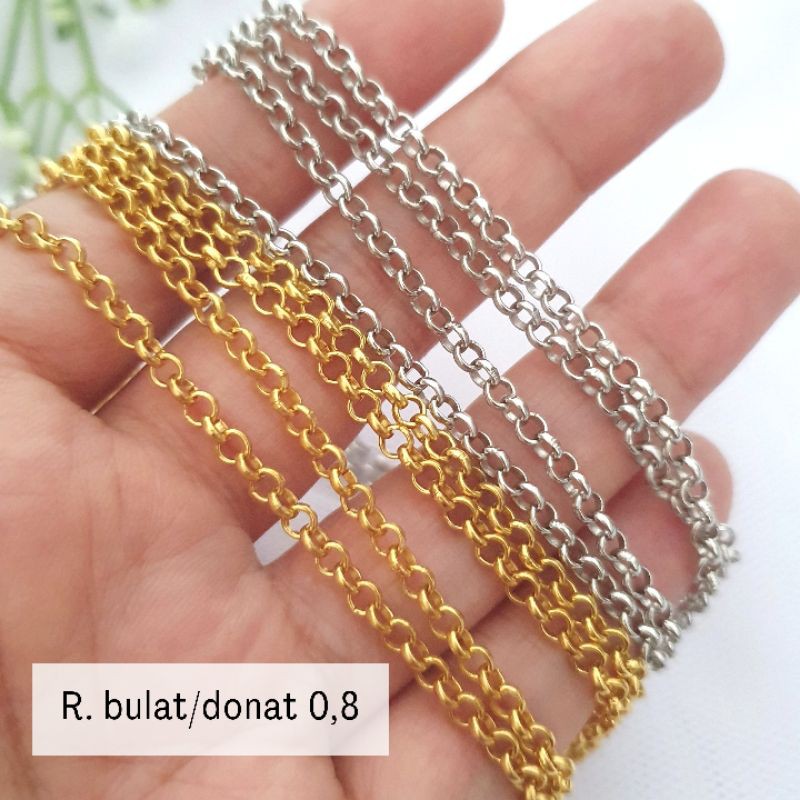 Jual Rantai Bulat 0,8 | Shopee Indonesia