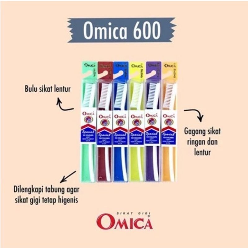 Jual Omica Sikat Gigi Anak | Dewasa | Tooth Brush Omica 600 | Omica ...