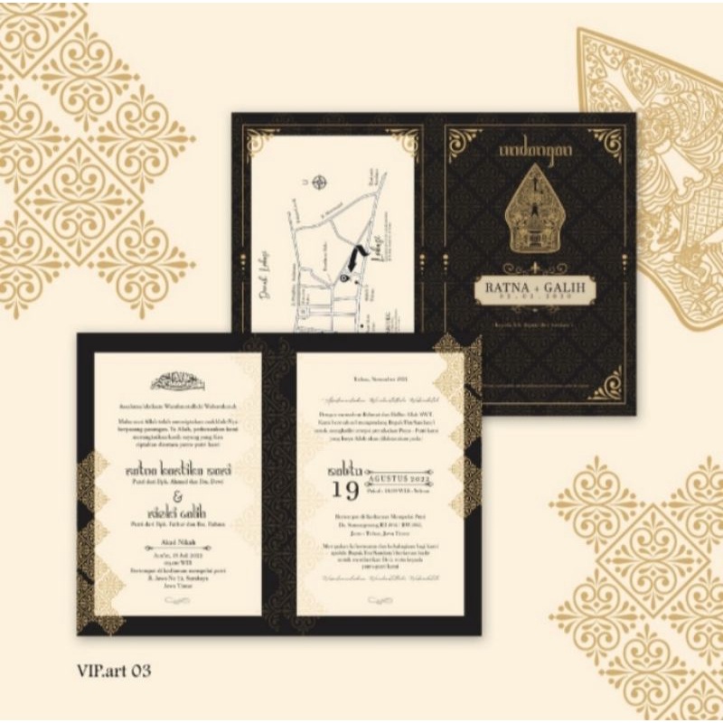 Jual UNDANGAN PERNIKAHAN MODEL WAYANG GUNUNGAN JAWA KLASIK | Shopee ...