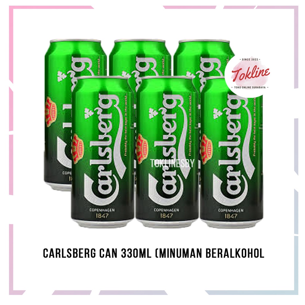 Jual [ 1 paket isi 6 ] Carlsberg can 330ml (minuman bersoda) | Shopee ...