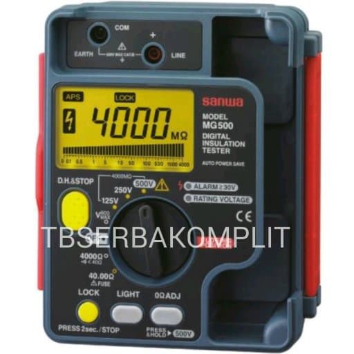 Jual SANWA MG500 Digital Insulation Resistance Tester 500V Megger 500 V ...