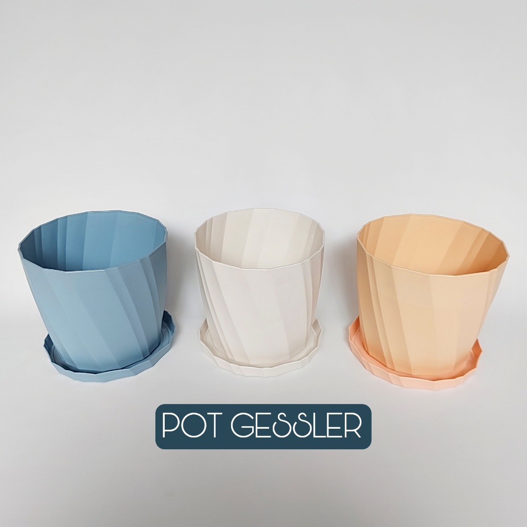 Jual Pot Gessler Twist Italian Design | Original Gessler Pot Tanaman ...