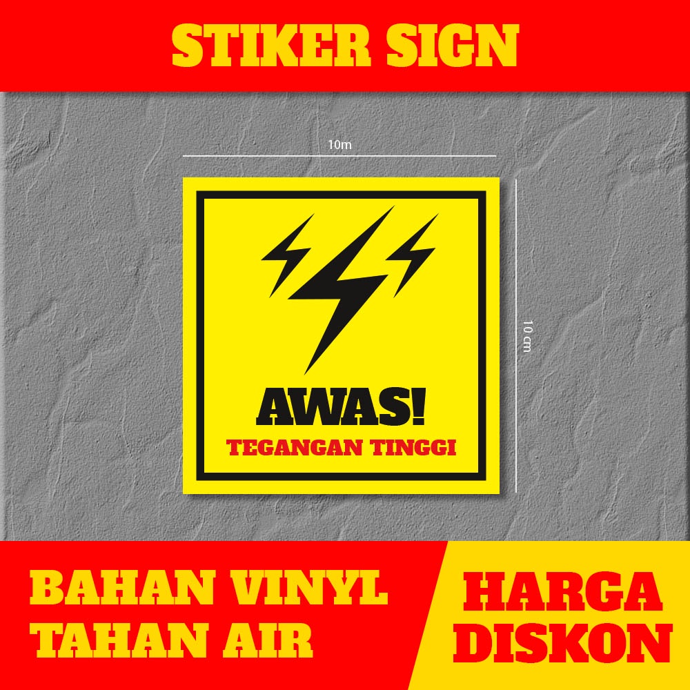 Jual Stiker Peringatan Tegangan Tinggi | Shopee Indonesia