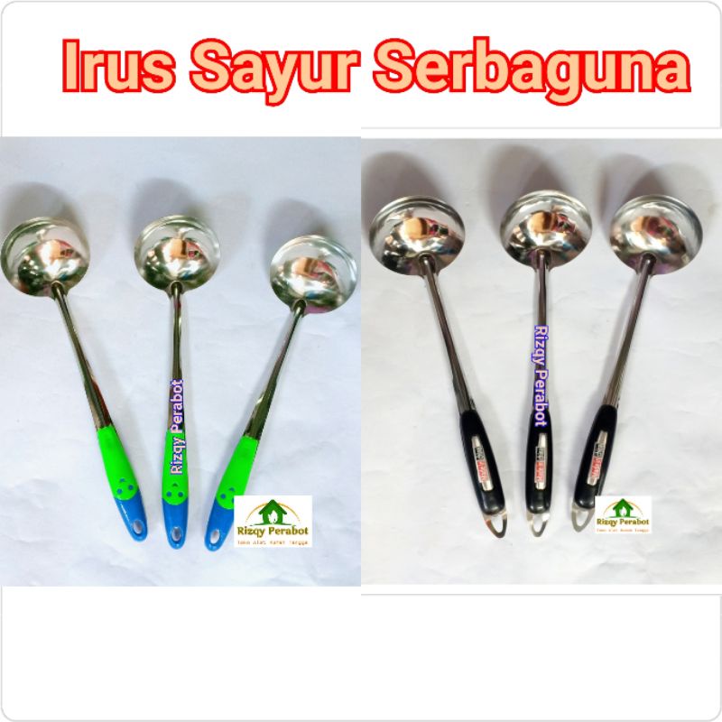 Jual Irus Stainless Kecil/Centong sayur murah/ Irus serbaguna | Shopee ...