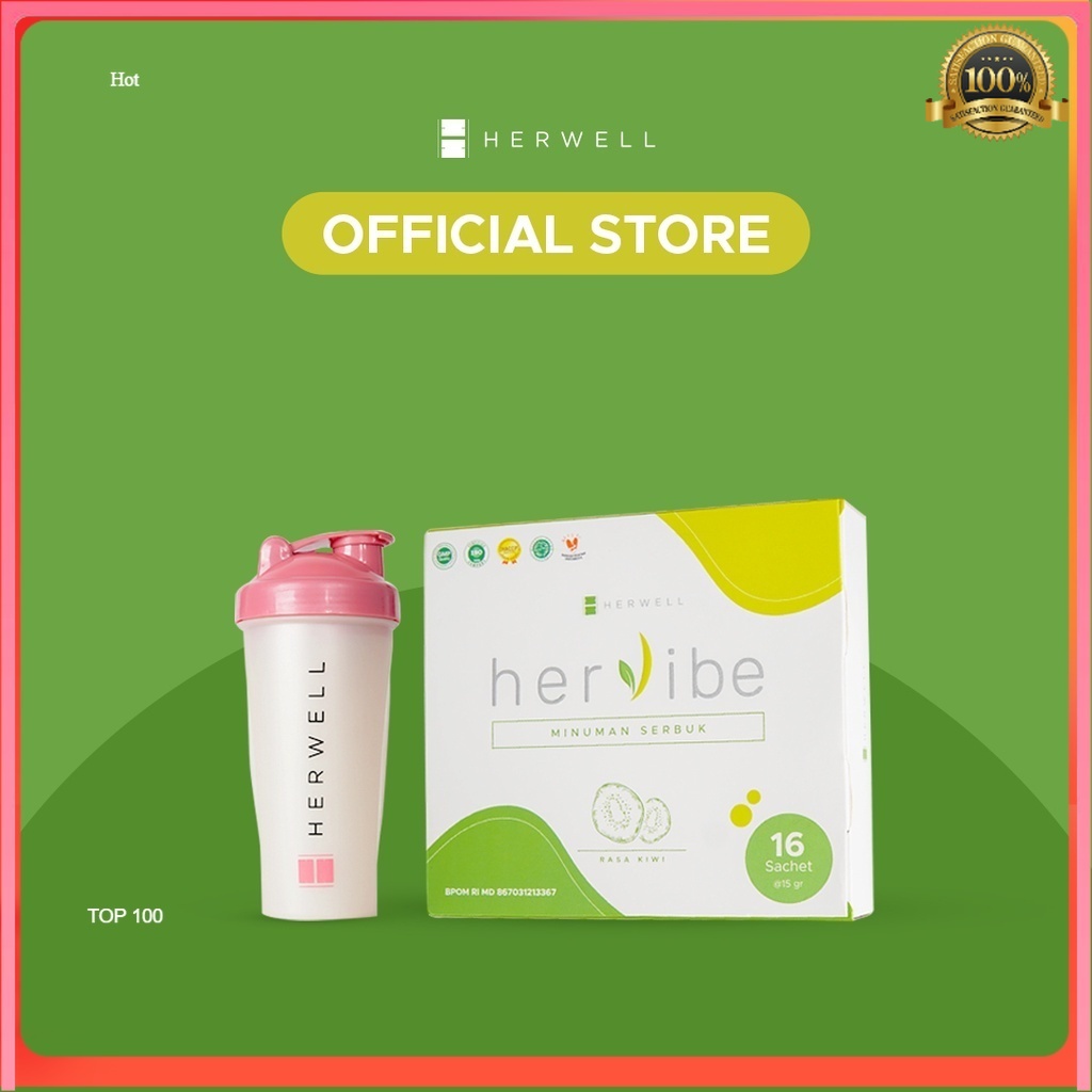 Jual Hervibe 1 BOX ISI 16 + Shaker HERWELL BPOM HALAL ORIGINAL ORI ...