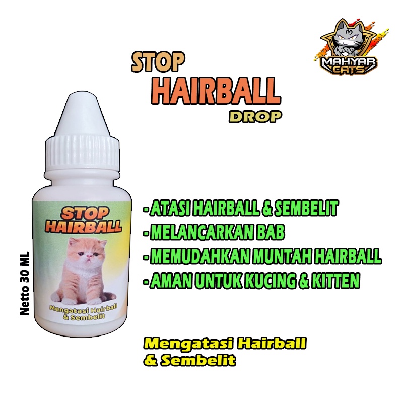Jual Stop Hairball Drop 30 ml Obat Anti Hairball dan Sembelit Kucing ...