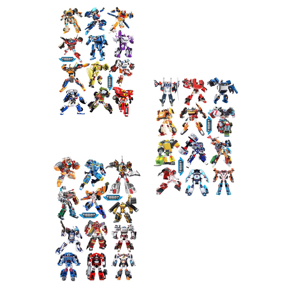Jual Sticker Dinding Cutting Graftac Robot TOBOT and FRIENDS size 8 cm ...