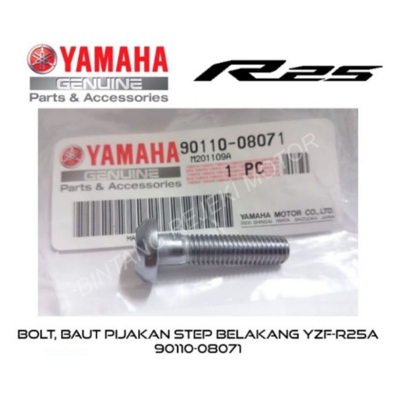 Jual BOLT, BAUT BRACKET STEP BELAKANG YZF R25 90110-08071 | Shopee ...