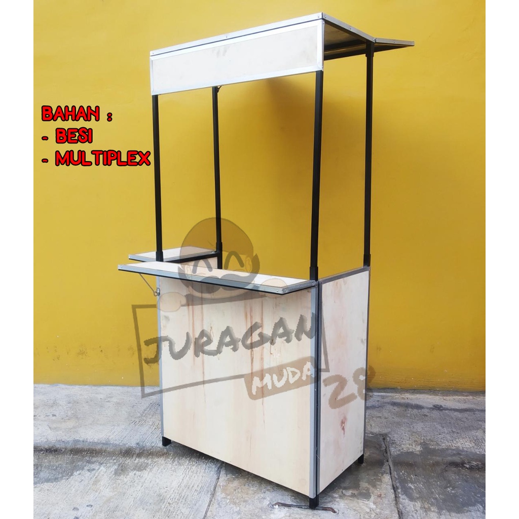 Jual Gerobak Lipat / Booth Portable versi 2 Komplit Atap dan 2 Meja ...