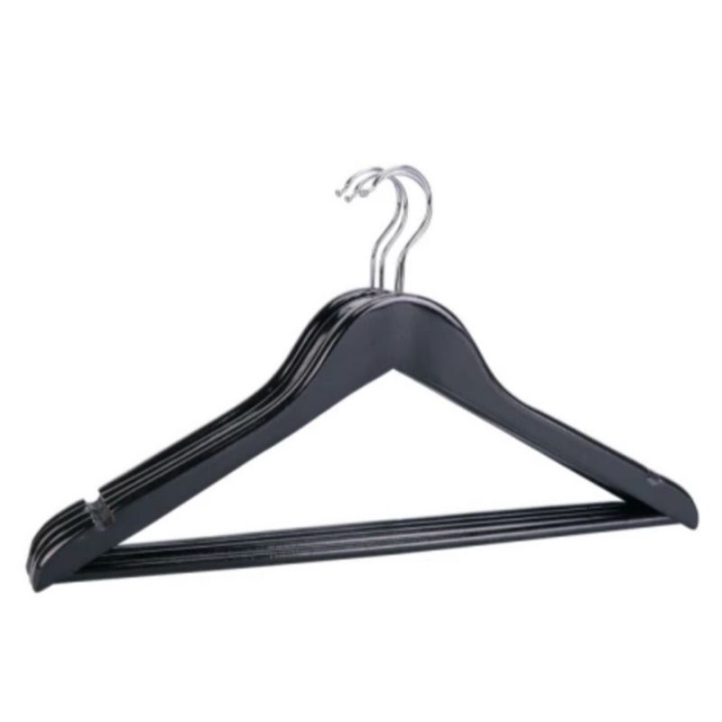 Jual HANGER KAYU DEWASA HITAM PALANG | Shopee Indonesia