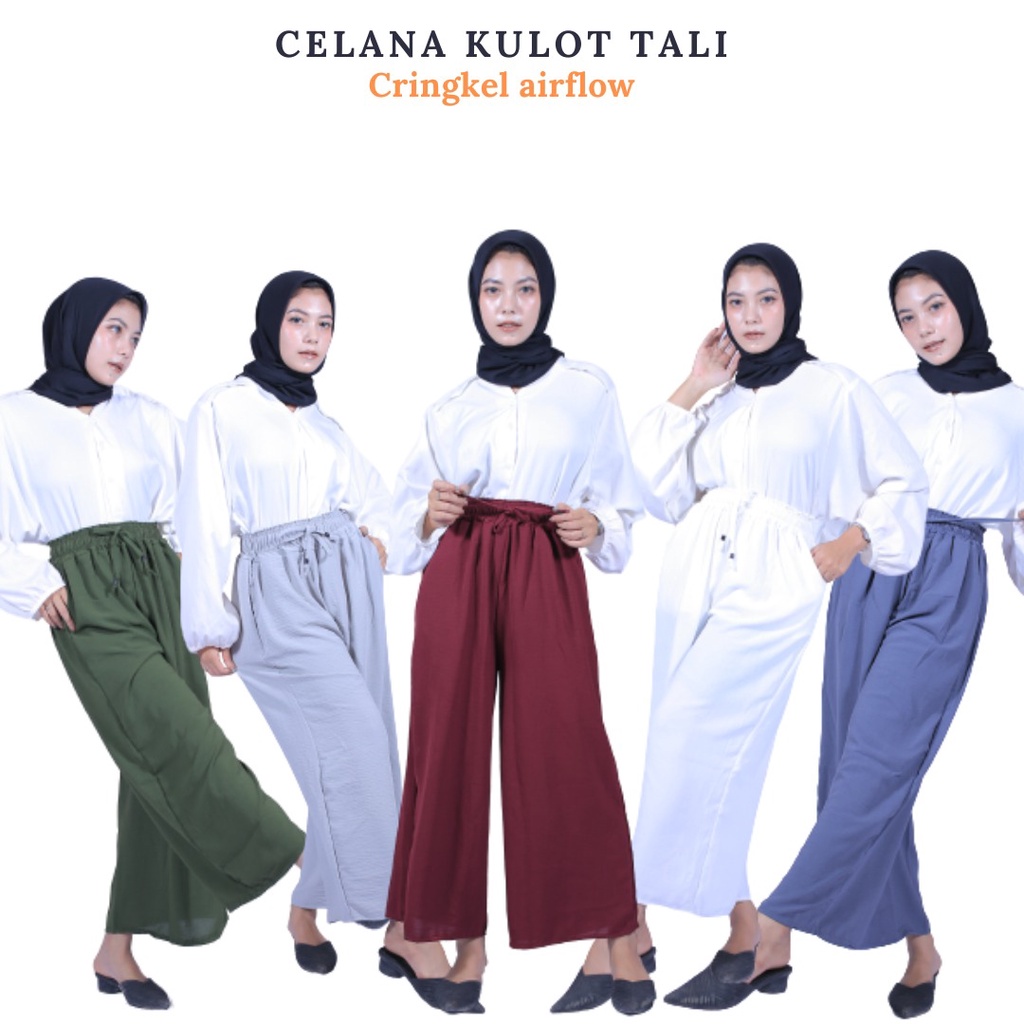 Jual Celana Kulot Kringkel Airflow Celana Dewasa | Shopee Indonesia