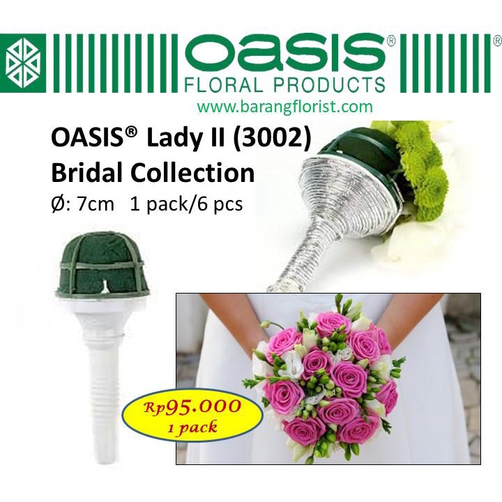 Jual Oasis lady II 3002 Lurus isi 6 ASLI handbouquet pengantin bunga ...
