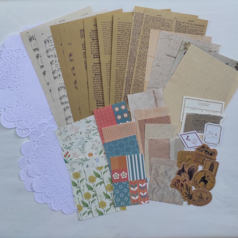 Jual JOURNAL KIT AESTHETIC 50 PCS | Shopee Indonesia