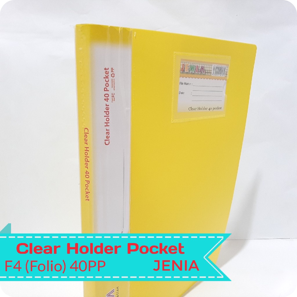 Jual Clear Holder PP Pocket F4 (Folio) JENIA | Shopee Indonesia