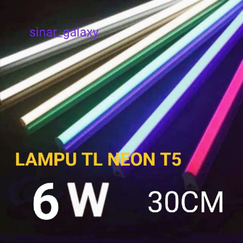 Jual Lampu TL NEON T5 LED 6watt 30cm tube Warna-warni | Shopee Indonesia