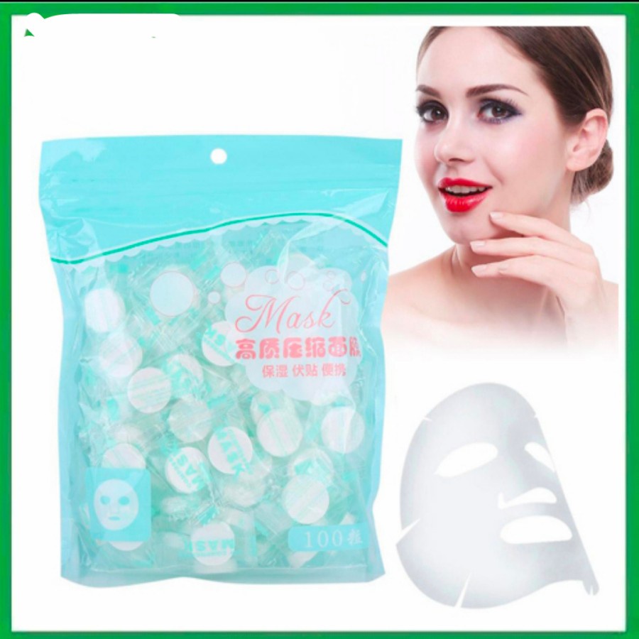 Jual Compressed Paper Mask Sheet / Tablet Mask / Masker Kertas / Masker ...
