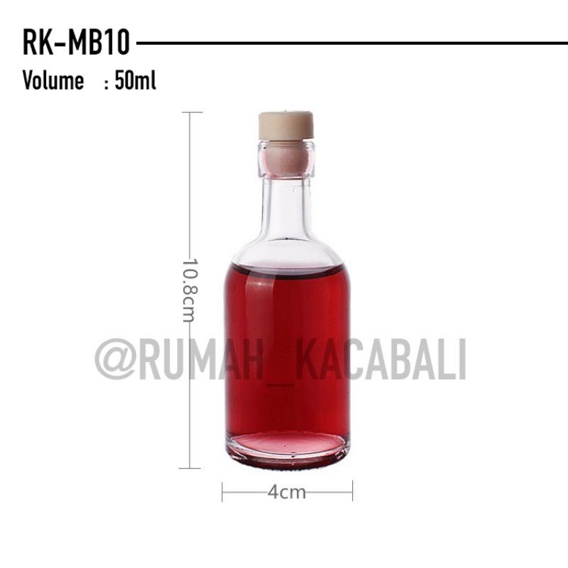 Jual Botol kaca mini bar / shot bottle / botol kaca mini 50ml | Shopee ...