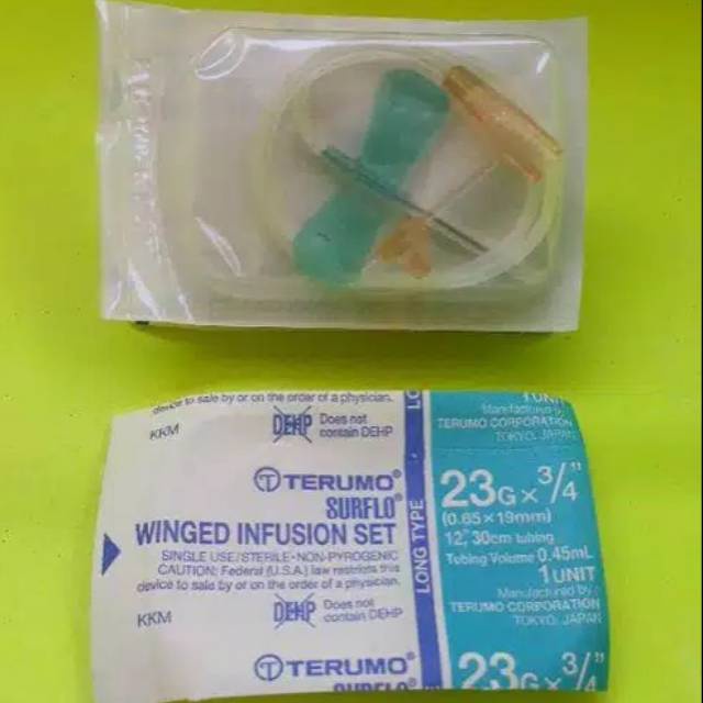 Jual ECERAN - Wing Needle 21G 23G 25G 27G Terumo Jarum Kupu Infusion | Shopee Indonesia