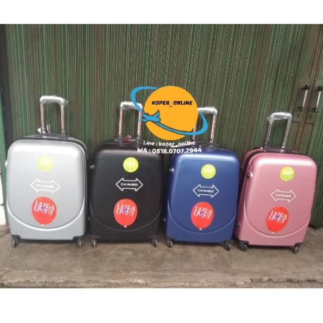 Jual Koper Fiber ABS murah ukuran paling besar 28 inch roda 4 | Shopee ...