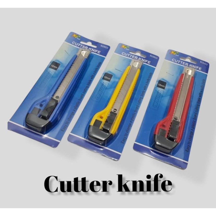 Jual Pisau Cutter XPTOOL Besar Body Plastik Besi - Cutter Knife B2803 ...