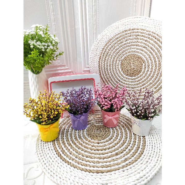 Jual bunga artificial pot kaleng | Shopee Indonesia