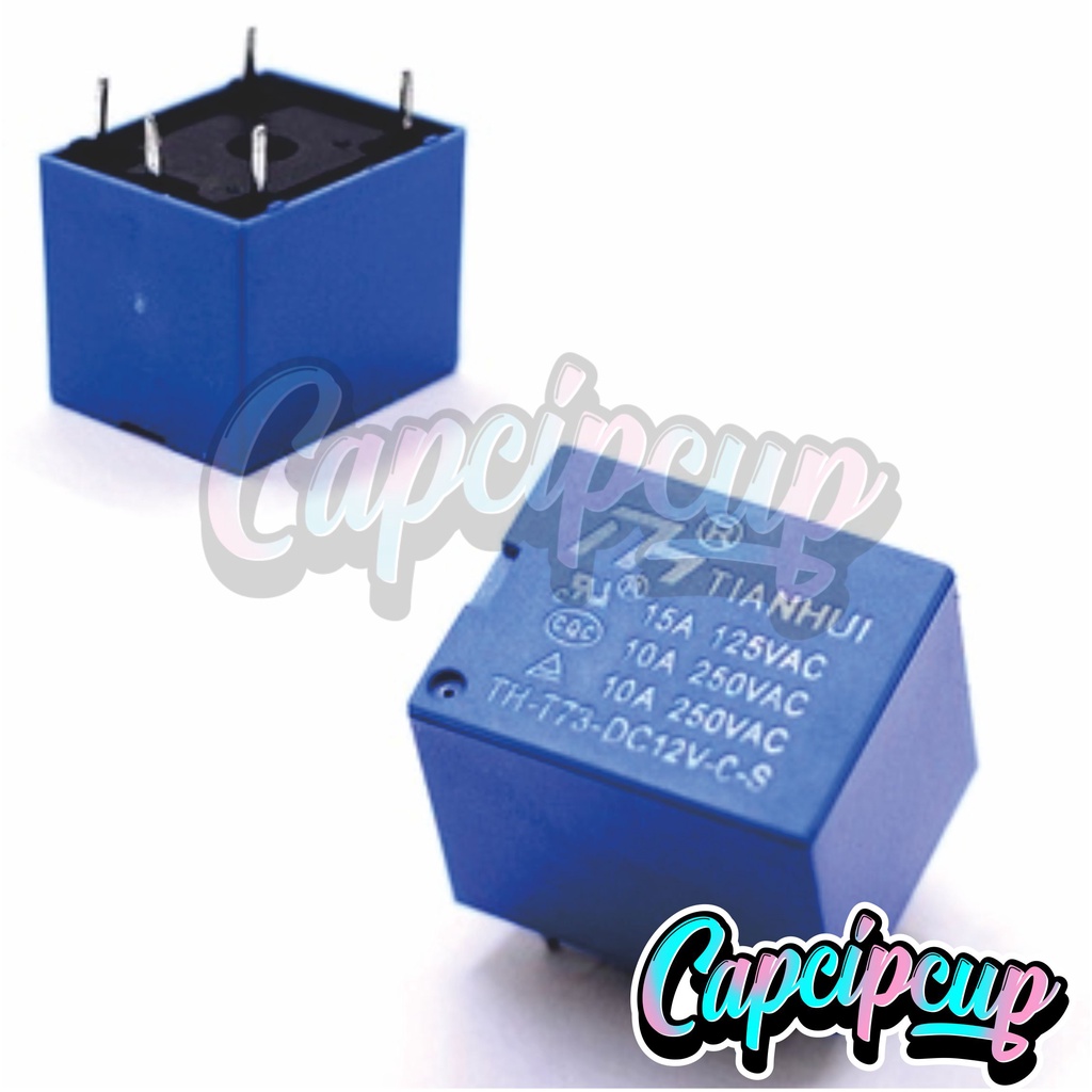 Jual Relay Rellay BIRU 12v 24V 12 Volt 24 VOLT 125 Vac 250 Vac 10 A 15 ...