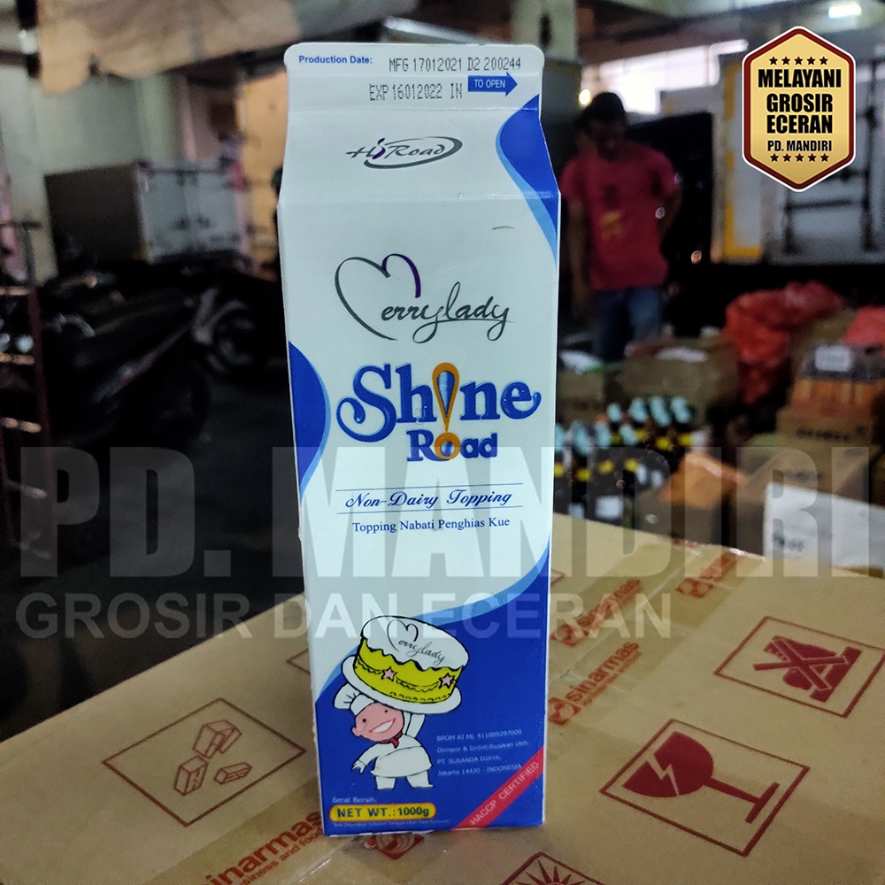 Jual MERRYLADY SHINE ROAD WHIPPING CREAM 1000 GR | Shopee Indonesia