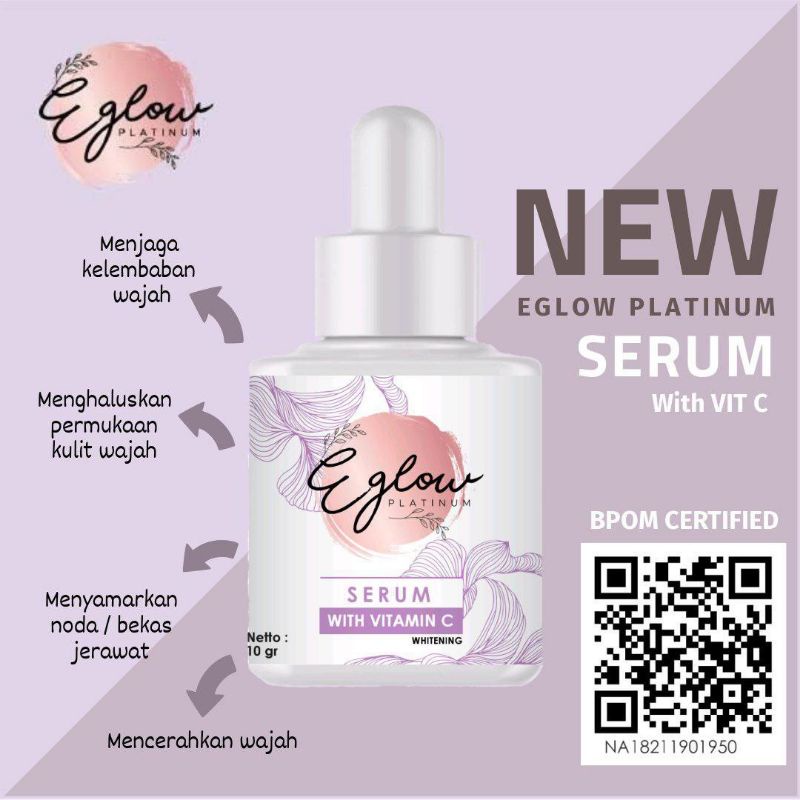 Jual SERUM EGLOW PLATINUM WITH VIT C | Shopee Indonesia