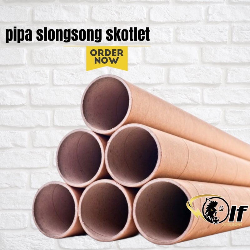 Jual selongsong paper tube pelindung packing sticker skotlet | Shopee ...