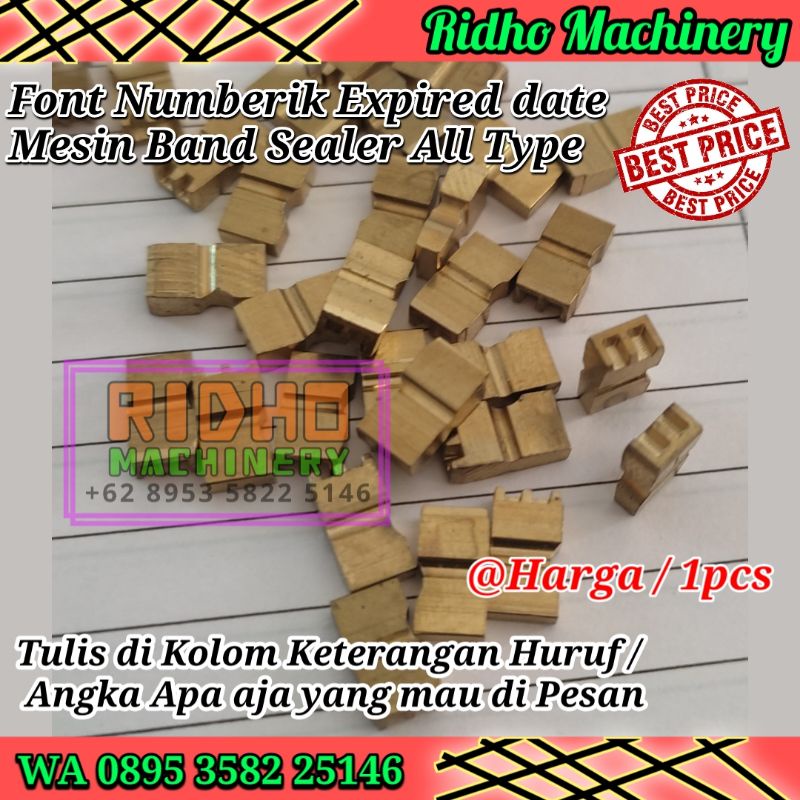 Jual Font Number / Angka / Huruf Mesin Continuous Band Sealer All Type ...