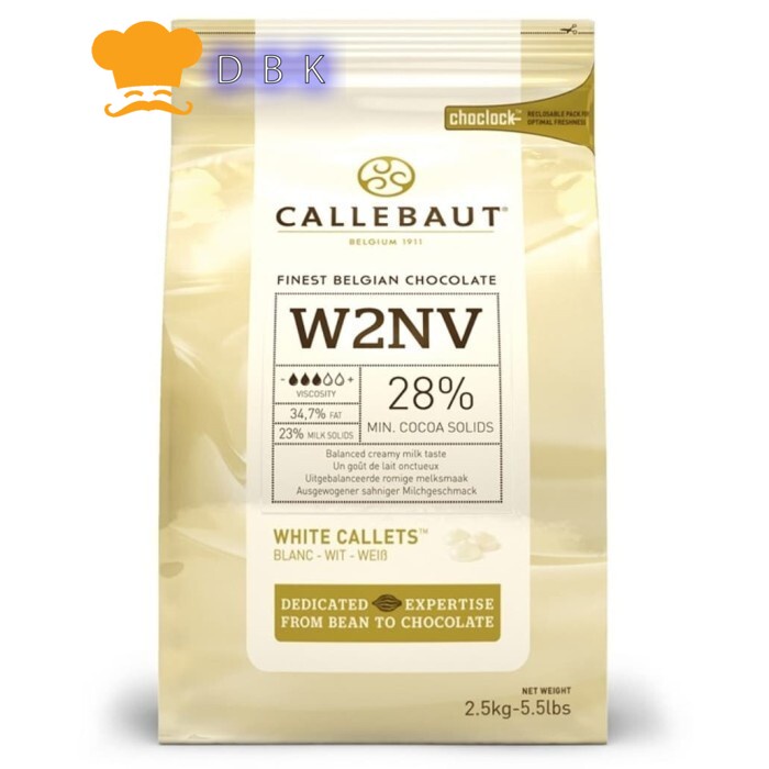 Jual CALLET COKLAT PUTIH 100gr callebout White Chocolate Couverture 28% ...